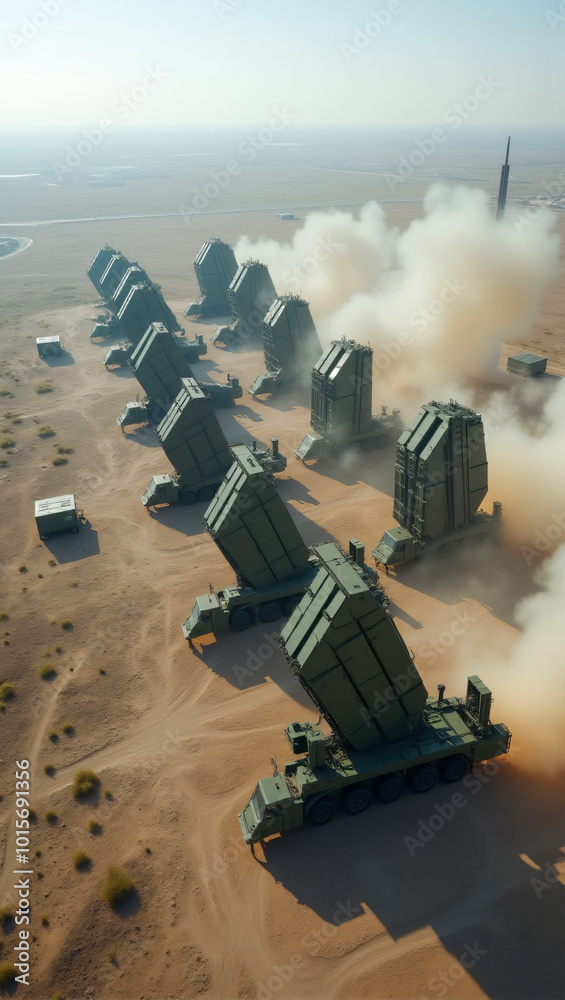 Advanced anti-aircraft or anti missile defense system, with multiple ...