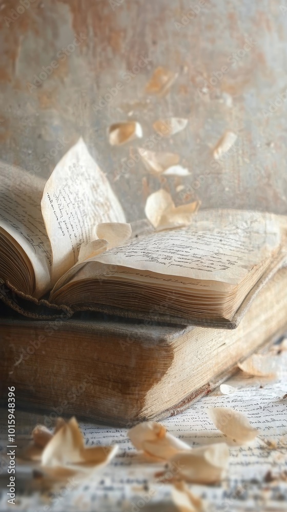 Embrace the beauty of words on Poetry Day with a serene background ...