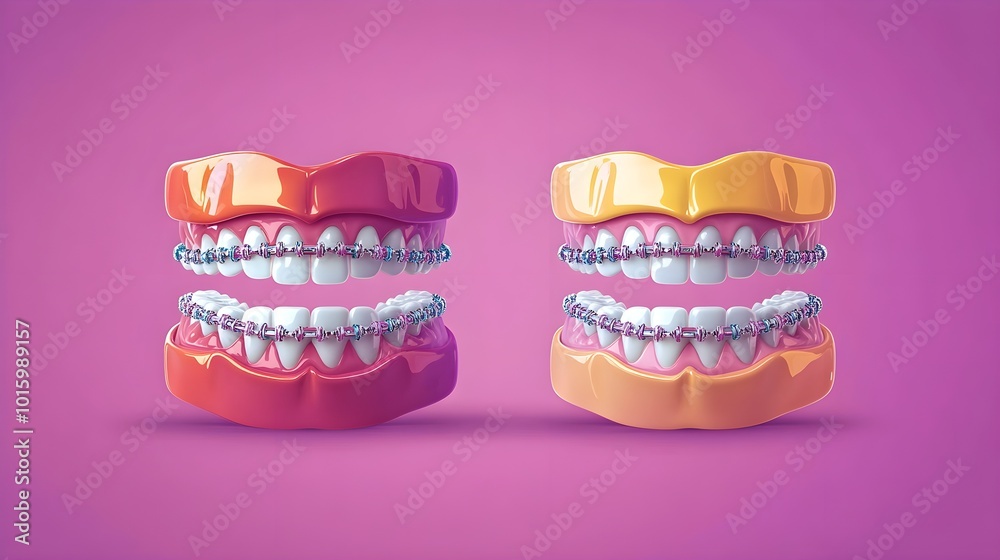 Before-and-after braces infographic, dental alignment benefits ...