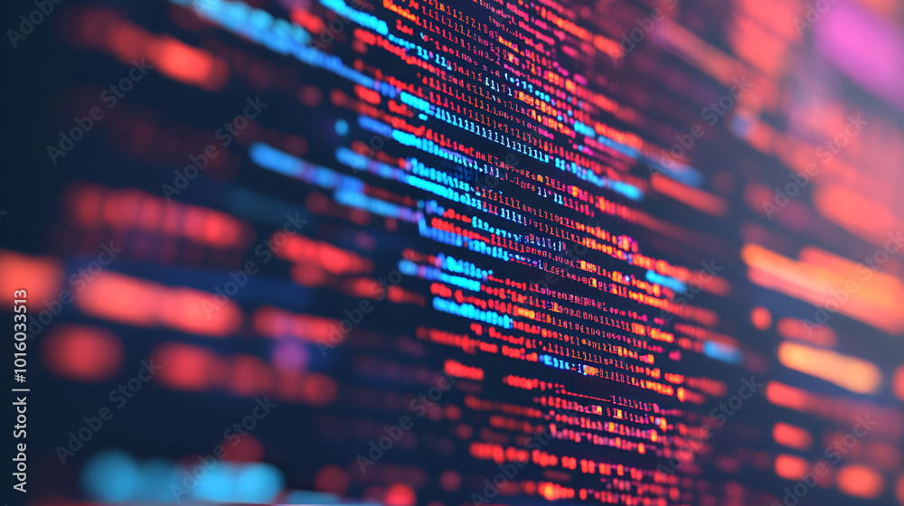 Imagine a scene focused on the art of code editing, where a fragment of ...