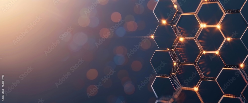 Exploring the Beauty of Hexagonal Patterns A Fusion of Light and ...