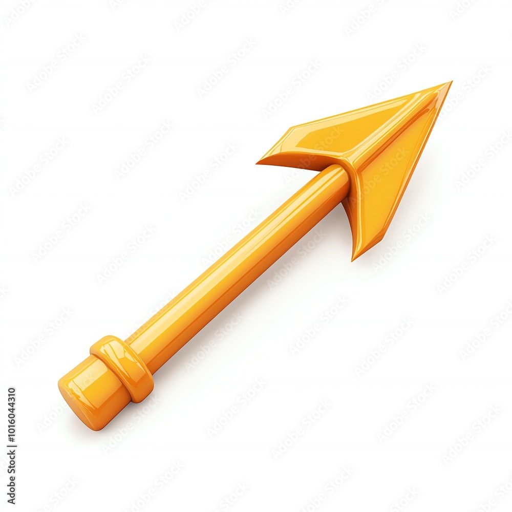 arrow model showing elegant details with isolated white background and ...