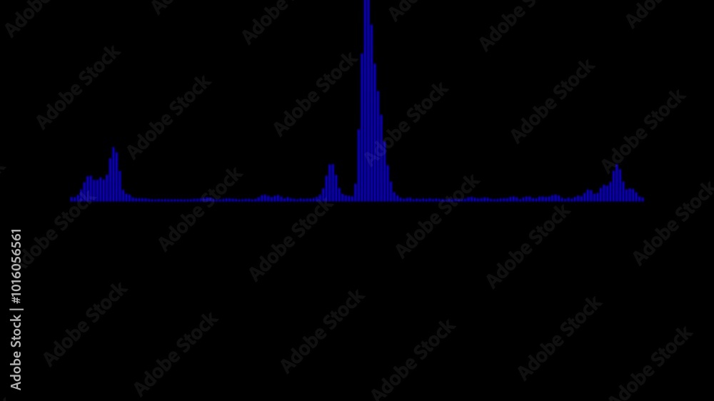 audio waveform spectrum animation. Alpha channel, spectrum audio ...