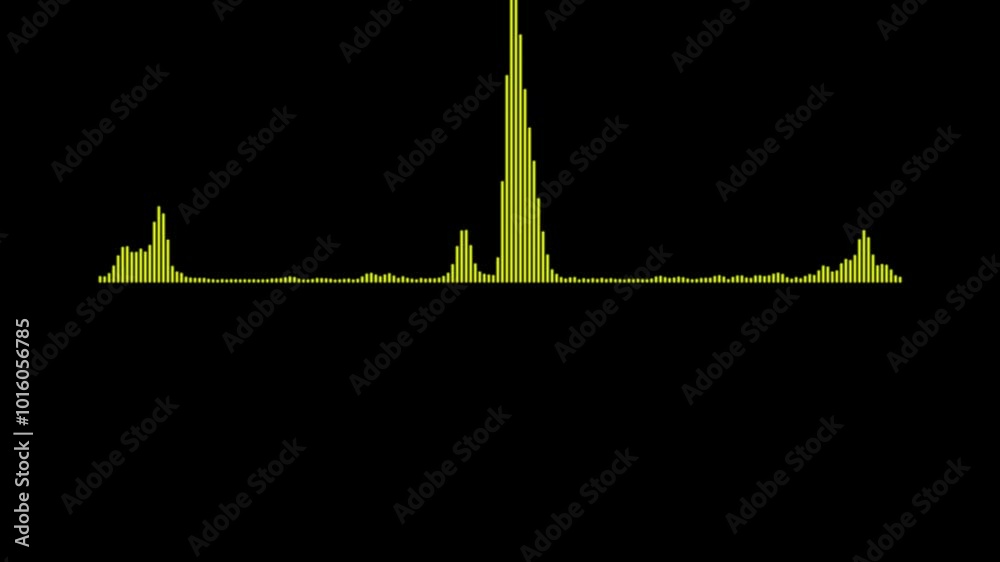 audio waveform spectrum animation. Alpha channel, spectrum audio ...
