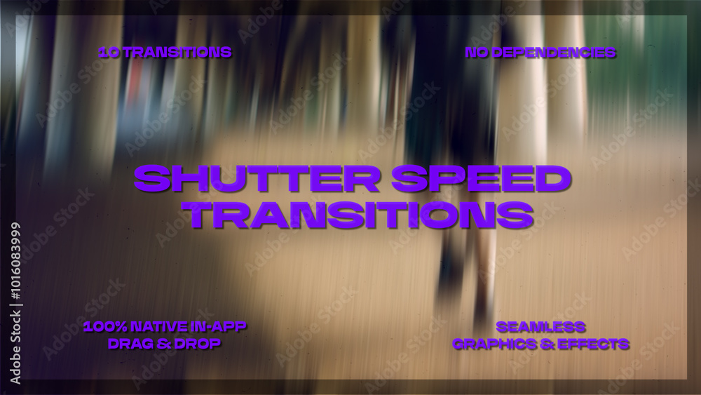 Shutter Speed Transitions Stock Template | Adobe Stock