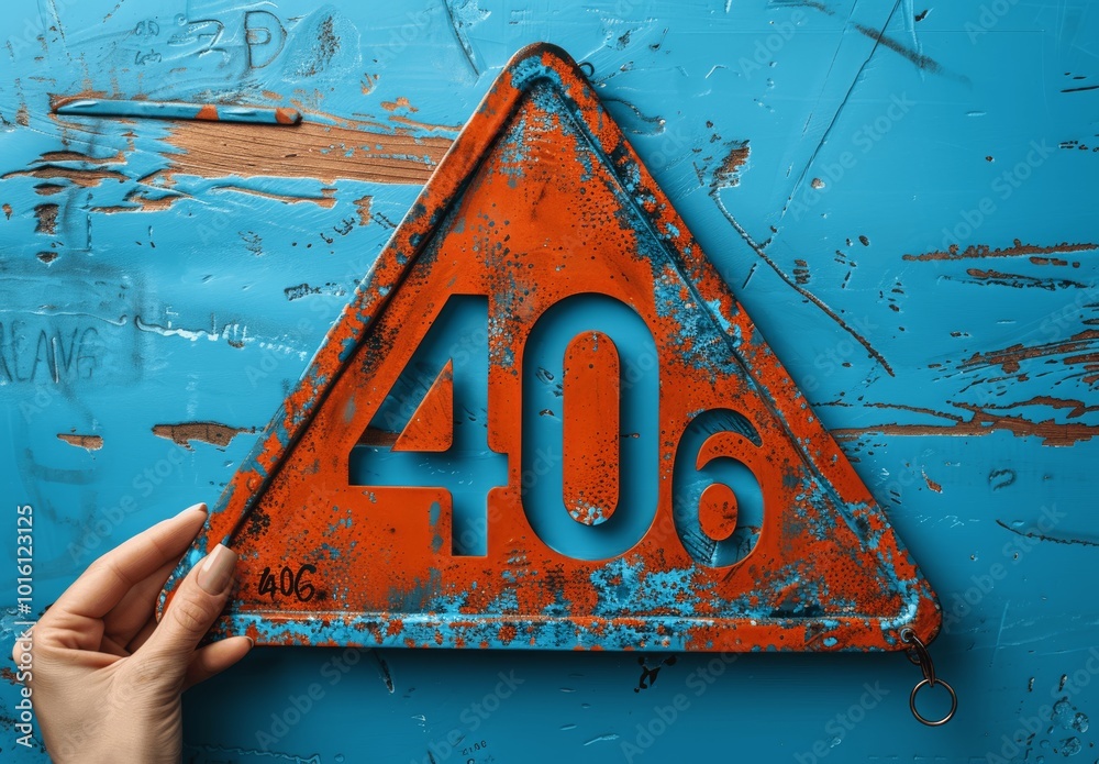 System Error Warning Sign and Caution Symbol for Cybersecurity, Network ...