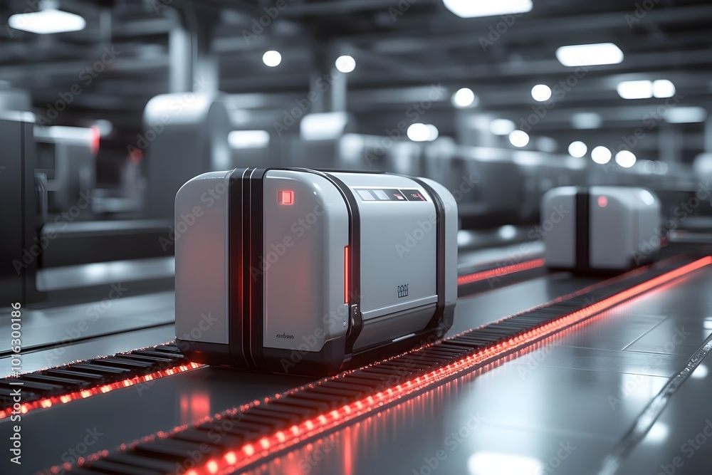 Automated Airport Baggage Scanning System Efficiently Processing ...