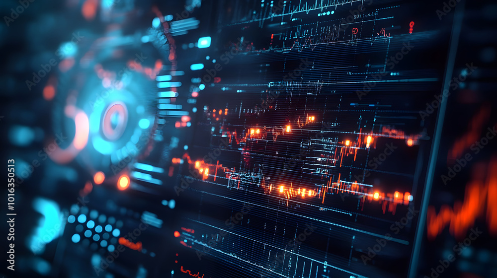 Public Health Data Visualization: Depict a background with abstract ...