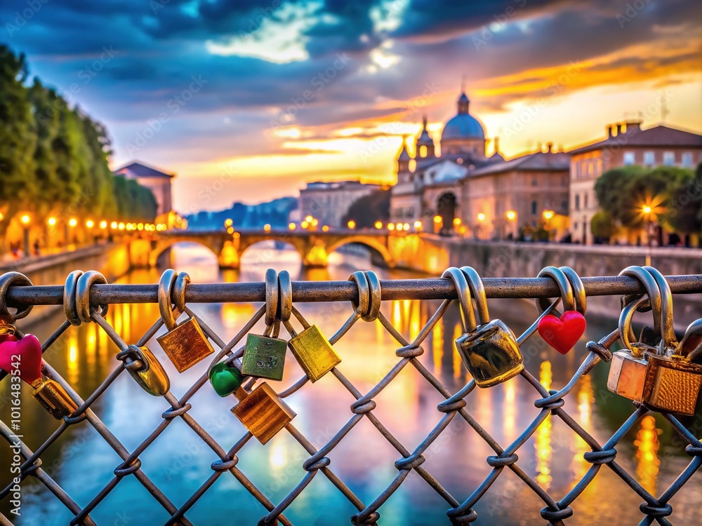Love Locks on Santangelo Bridge in Rome: A Symbol of Romance and ...