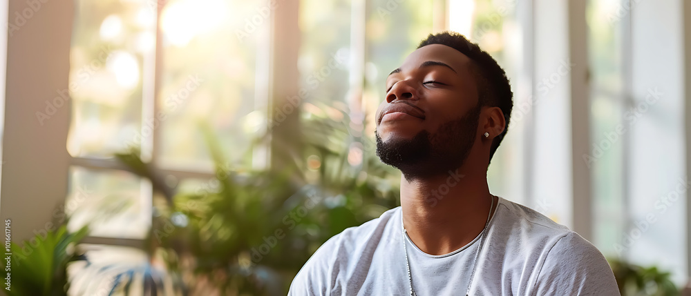 Serene Morning Ritual: Person Incorporating Relaxation Techniques and ...