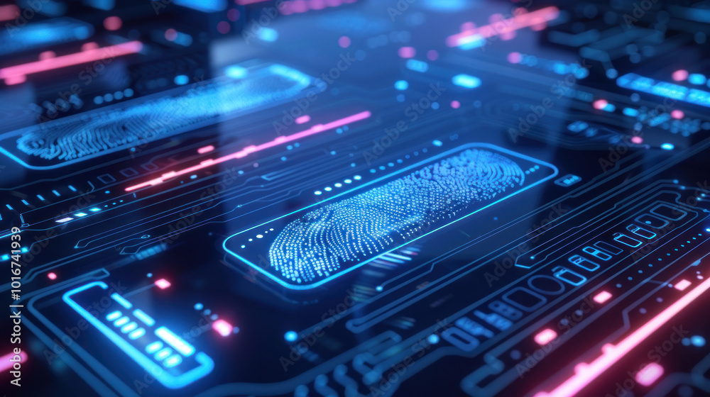 A Visual Of A Highly Secure Digital Banking Platform Using Biometric