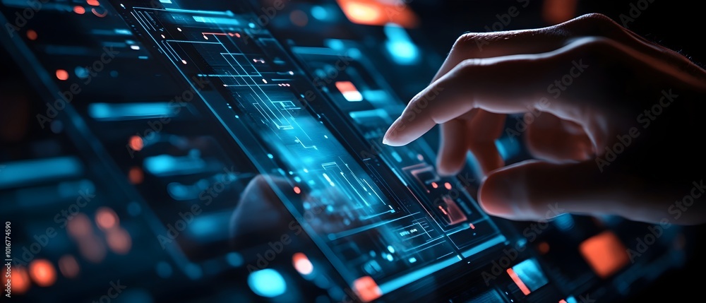 Futuristic and AI powered mobile app interface design with optimized ...