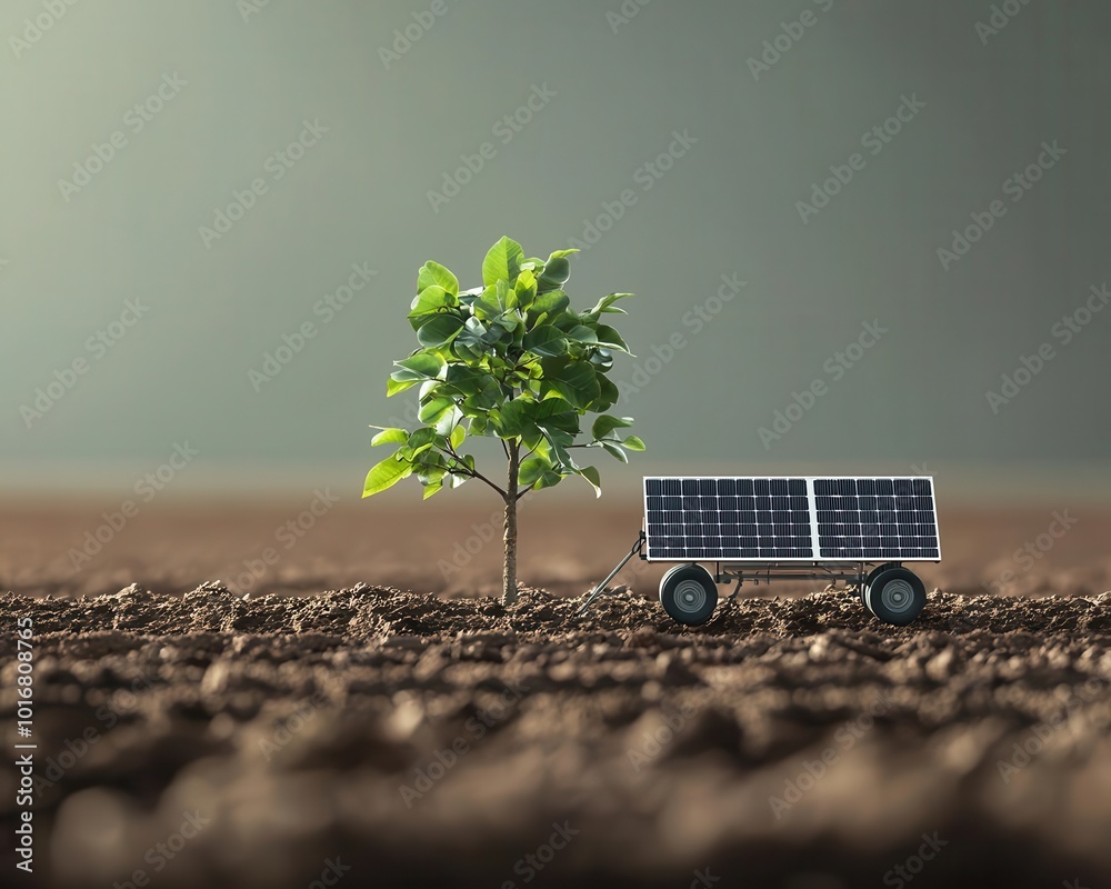 Solar-powered tree planting machine working in remote, off-grid ...