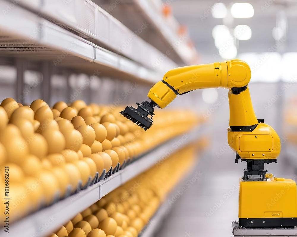 Robotic cleaning system for egg-laying areas, maintaining hygiene in ...