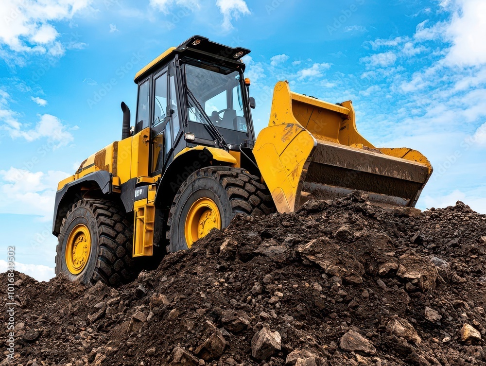 Loader with integrated telematics system, providing real-time ...