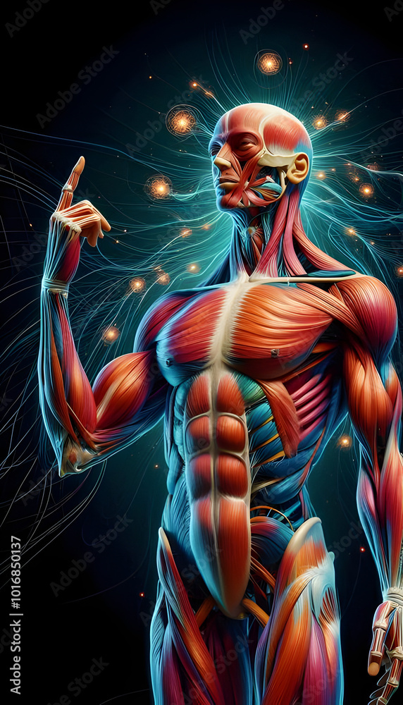 Anatomia Dl Cuerpo Humano En Portrait Stock Illustration Adobe Stock