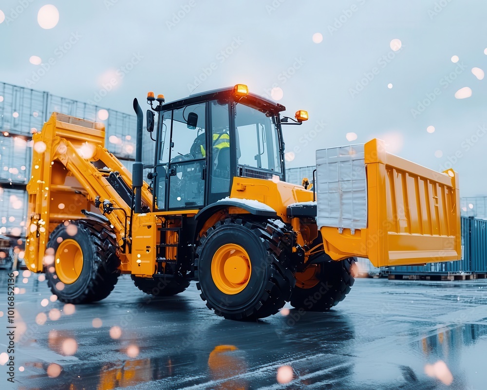 Loader with fully enclosed, climate-controlled cabin for extreme ...