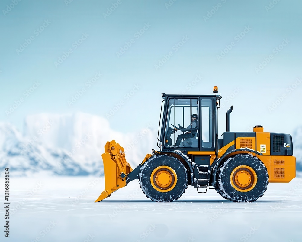 Loader with fully enclosed, climate-controlled cabin for extreme ...