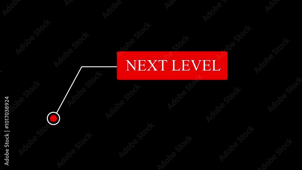 Next Level text animation, modern digital trends with sleek visuals and ...