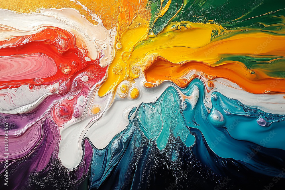 Stunning abstract artwork with dynamic flow of colors creating a fluid ...