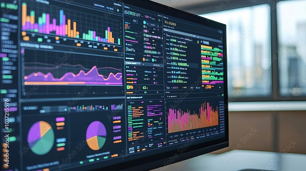 Big Data Analytics Visualizing Data Dashboard A computer screen ...