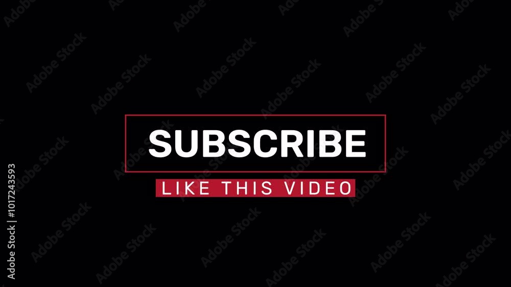 Modern, clean, and impactful Subscribe button with red outline and ...