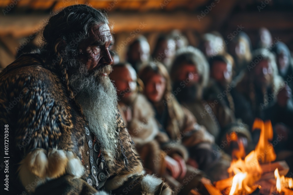 Nordic saga - portrait viking lifestyle, depicting the fearless spirit ...