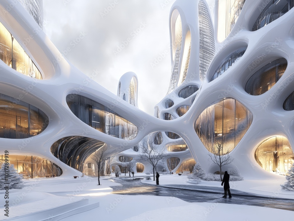 Architects exploring parametric design for futuristic city planning ...