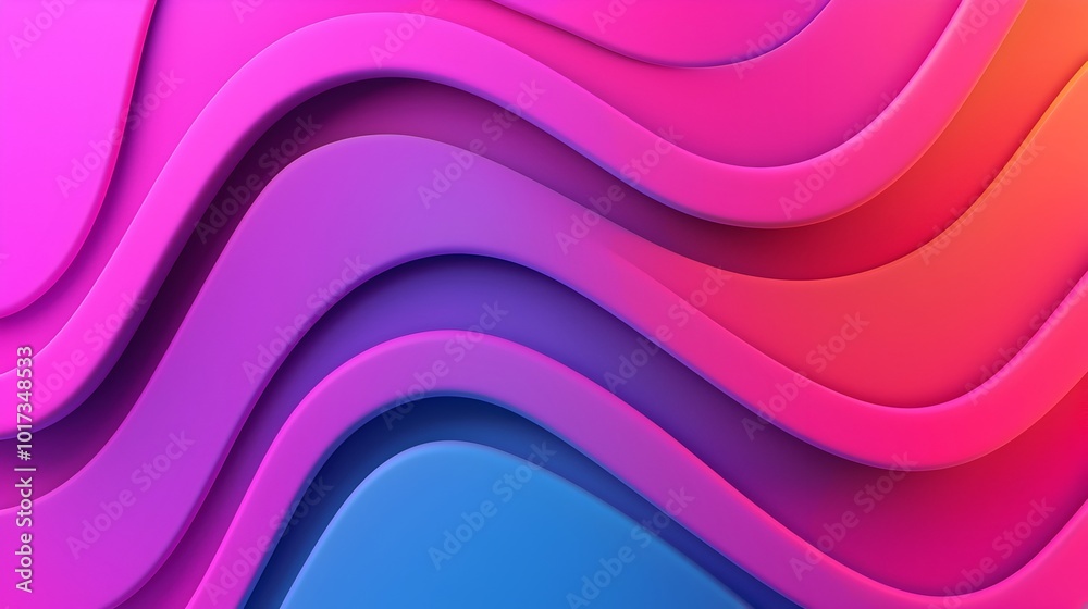 Captivating abstract gradient curves in a vibrant futuristic color ...