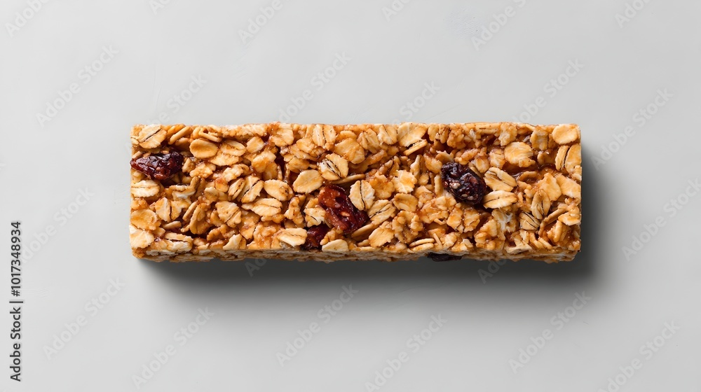 Artisanal organic granola bar made with a blend of natural ingredients ...