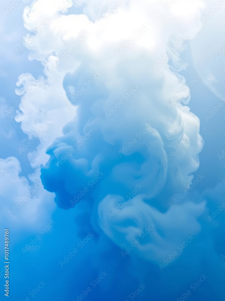Mist texture smoke cloud paint water splash sky haze blue white color ...