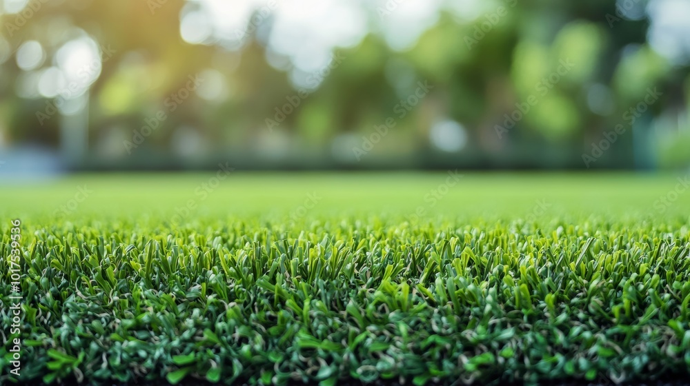 Texture of artificial grass herb cover sports field it is used in ...