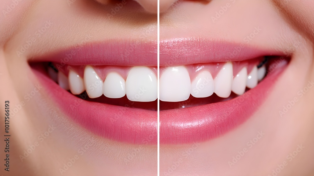 Smile transformation over 18 months of braces, showing a side-by-side ...