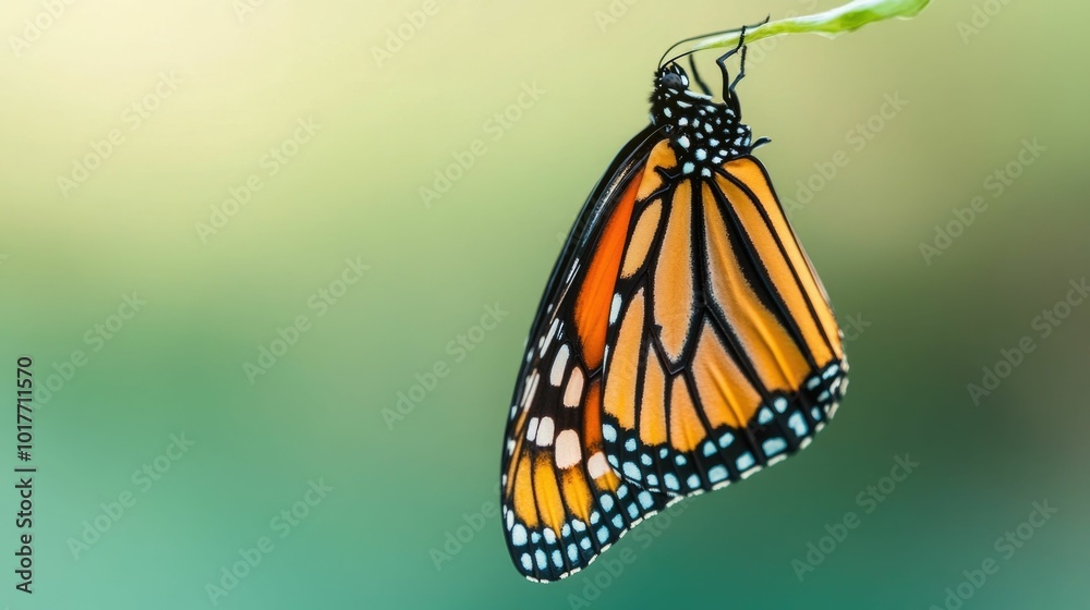 Foto de Breathtaking close up photograph of a butterfly emerging from ...