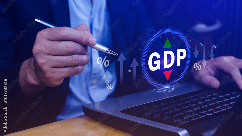 Photo GDP business concept, GDP Gross Domestic Product Gross Domestic ...