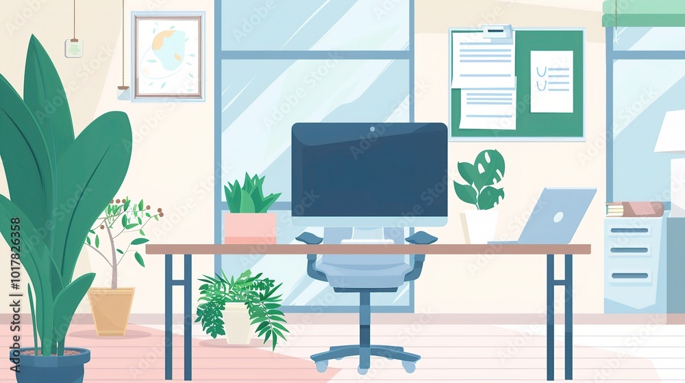 Simple Design in Office Background - a sleek and professional visual ...