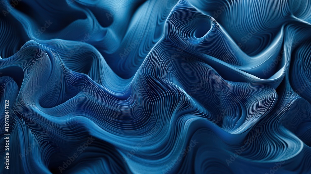 Blue background with dynamic patterns Complex and visually engaging ...