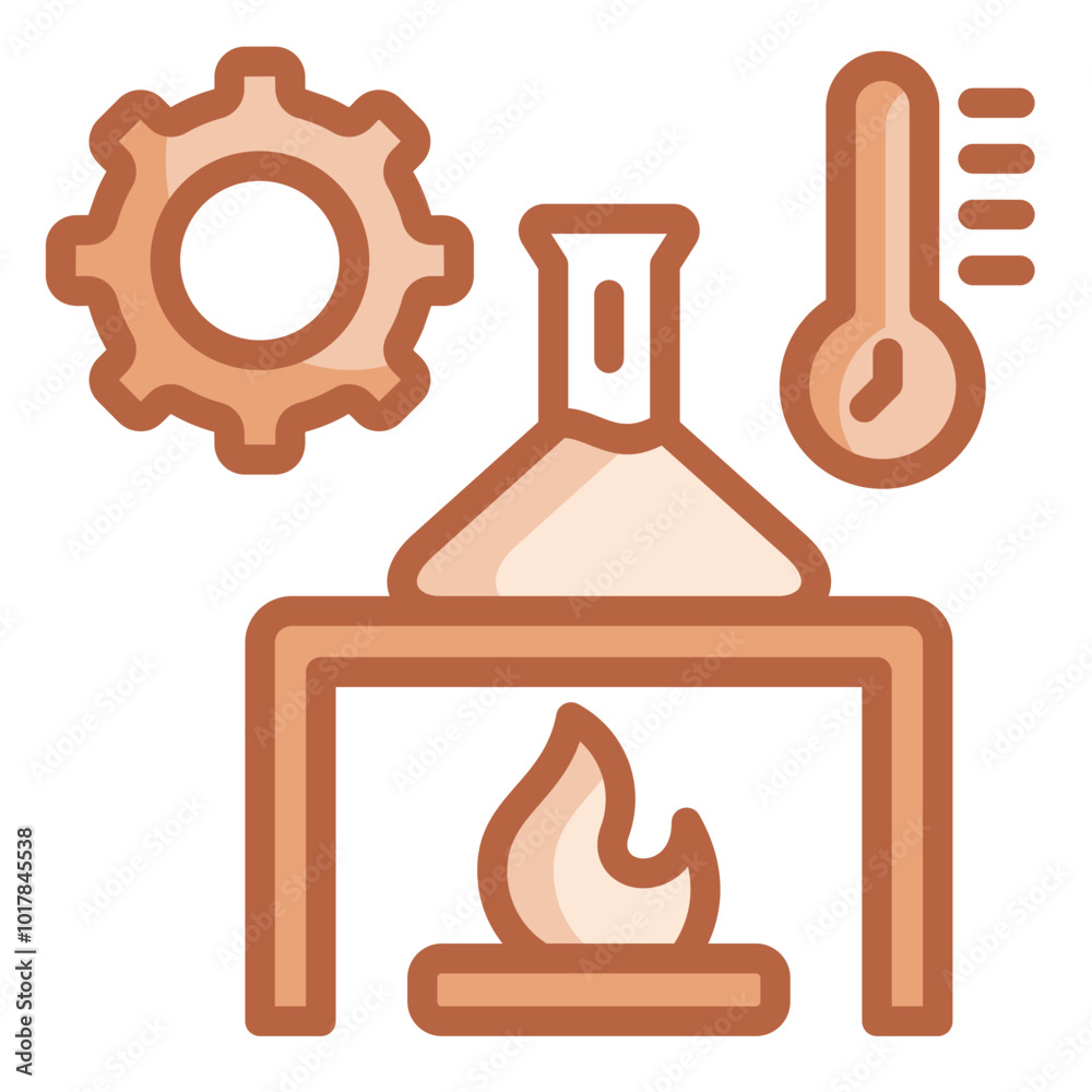 Thermodynamics Icon Stock Vector | Adobe Stock