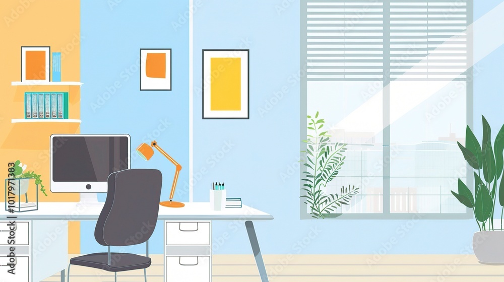 Simple Design in Office Background - a sleek and professional visual ...
