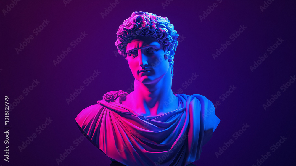 Ancient Greek bust of David Stock Photo | Adobe Stock