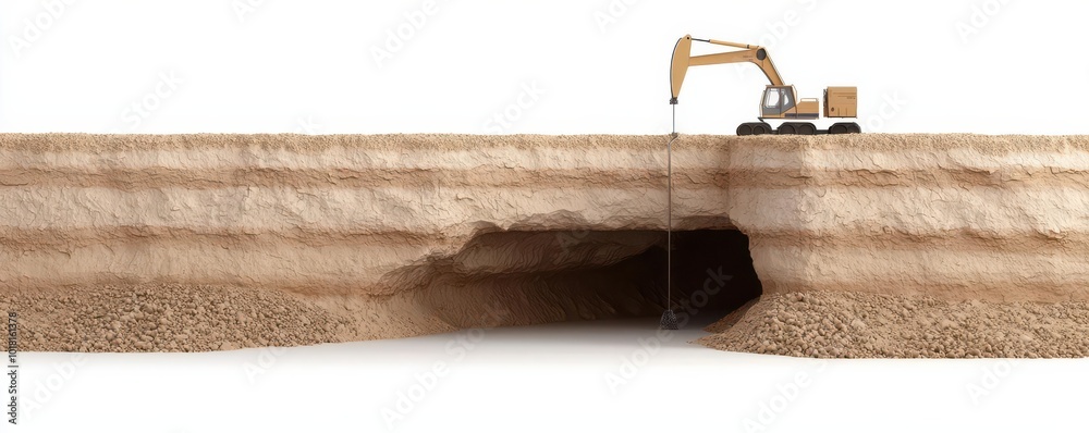 Detailed drawing of a fracking operation, demonstrating the technology ...