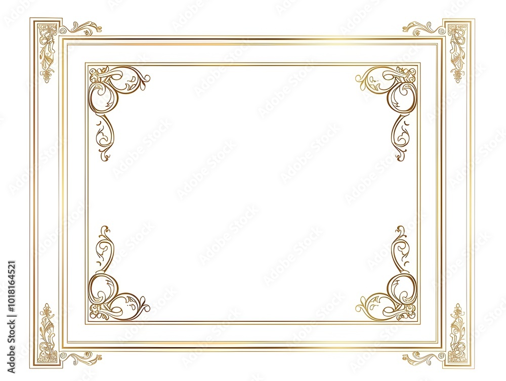 Classic and Timeless Double Line Frames for Formal Documents and ...