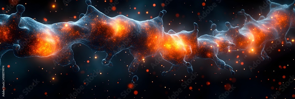 Fiery Cosmic Explosion - Dramatic Galactic Nebula Energy Ignition ...