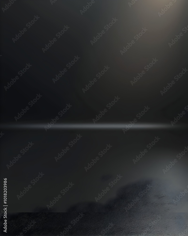 Smooth Matte Black Backdrop with Diffused Lighting for Luxury Tech ...