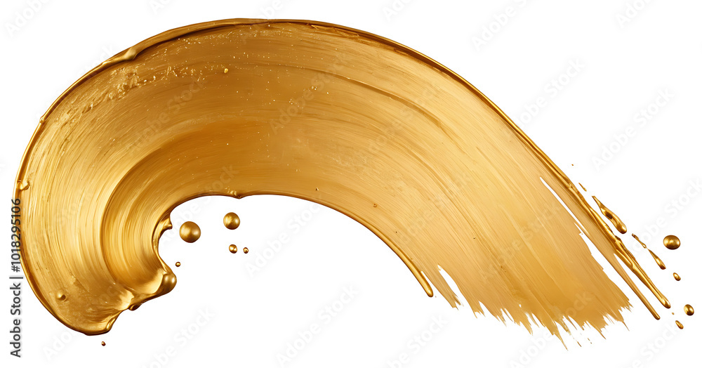 This elegant gold brushstroke adds a touch of luxury to any project ...