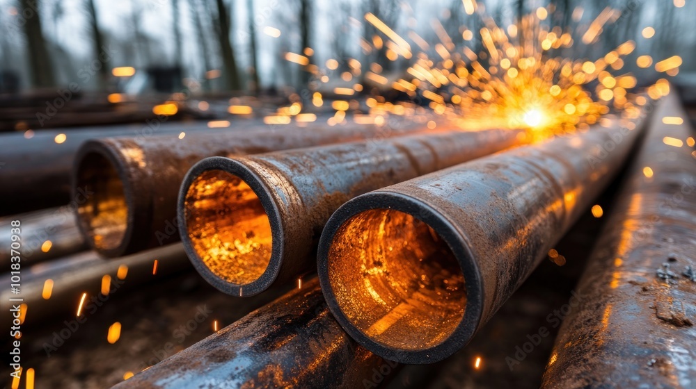 Expert Metalworker Demonstrates Welding Craftsmanship, Creating a ...