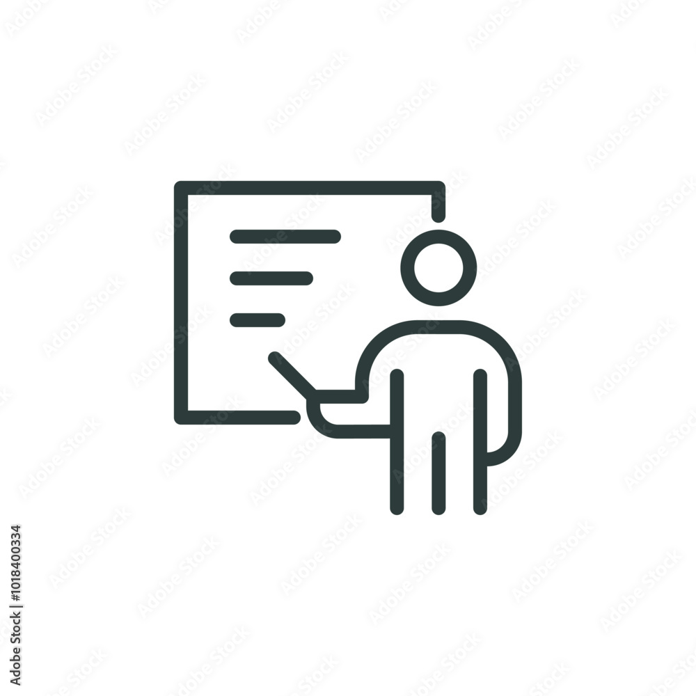 Business presentation, learning lesson, training meeting, speaker ...