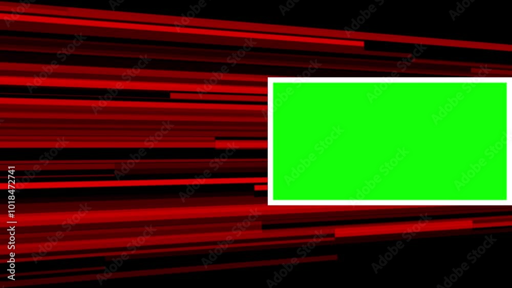 Technology news background animation with earth map and green screen ...