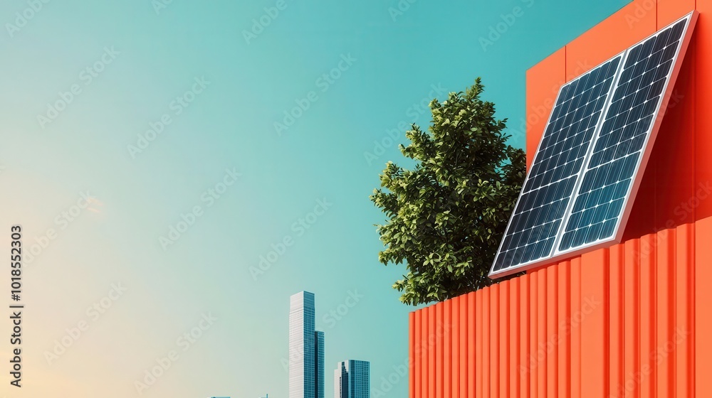 Detailed view of a smart energy storage system, storing excess ...