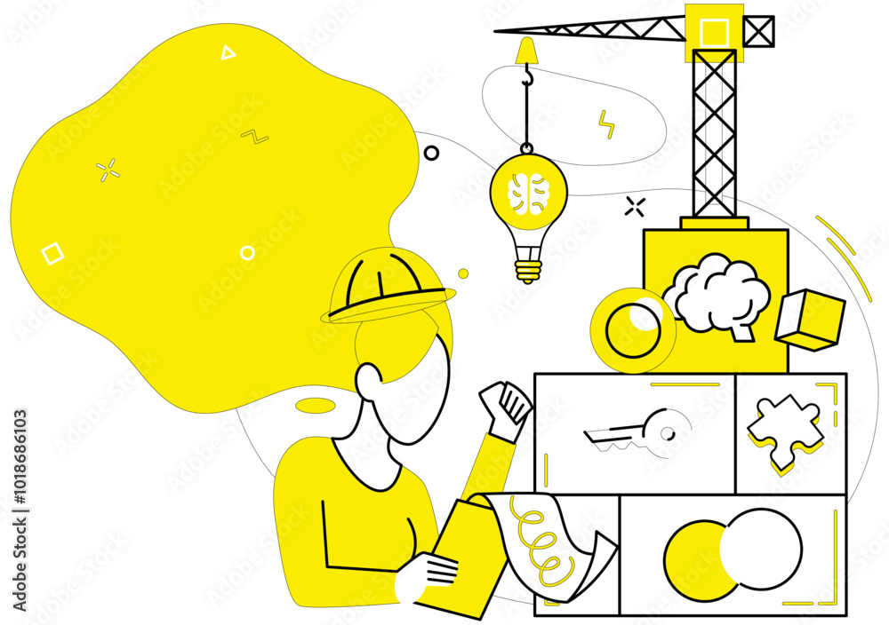 Logica vector illustration. Logica metaphorically dances with ...